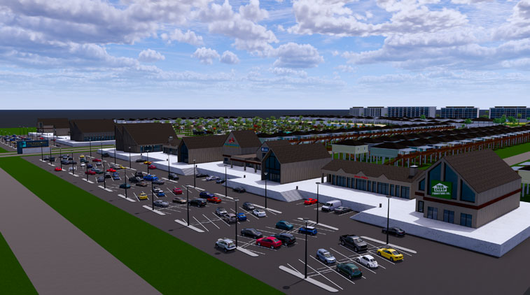 Peninsula Beach Resort - Merchants' Row